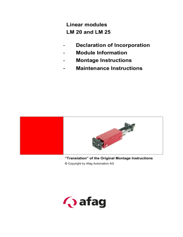 Afag LM 20, LM 25 Instructions Manual | Manualzz
