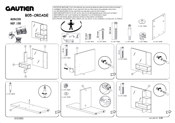 Gautier B05-ORIADE 155 Montageanleitung | Manualzz