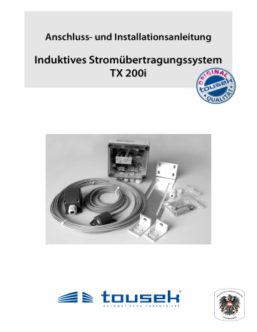 tousek TX 200i Anschluss Und Installationsanleitung | Manualzz