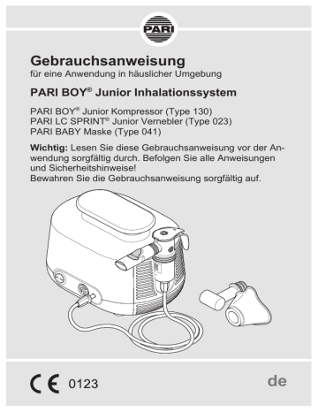 Pari BOY Junior Gebrauchsanweisung | Manualzz