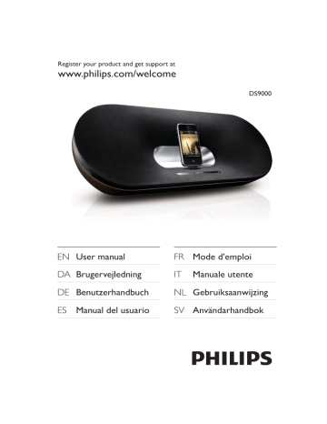 Philips DS9000 Docking-underholdningssystem Brugervejledning | Manualzz