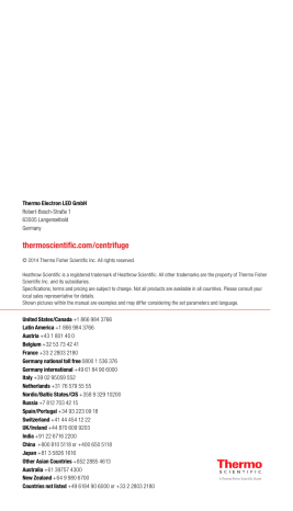 Thermo Scientific mySPIN 12 Manual De Instrucciones | Manualzz