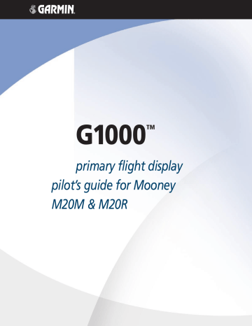 Garmin G1000 PFD Pilot's Guide for Mooney M20M & M20R | Manualzz