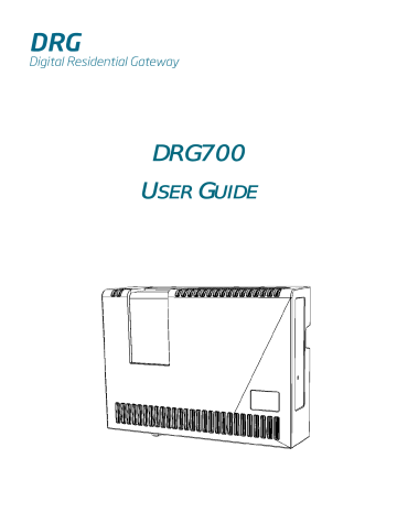 Genexis DRG700 User Manual | Manualzz