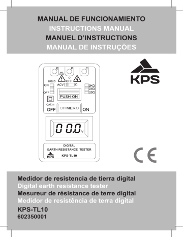 KPS KPS-TL10 Instruction Manual | Manualzz