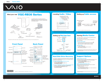 Sony VAIO VGC-RB30 User Guide | Manualzz