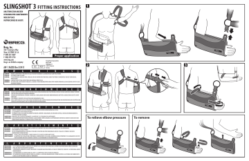 Breg SLINGSHOT 3 Anleitung Zum Anlegen | Manualzz