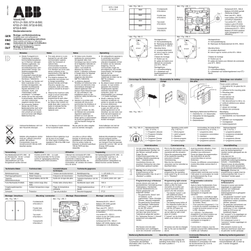 ABB WaveLINE 6731-21-500 Installation And Operating Instructions | Manualzz