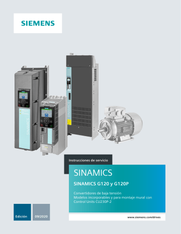 Siemens SINAMICS G120 Manual de usuario | Manualzz