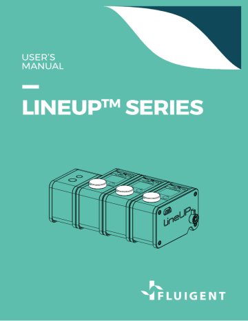 Fluigent LineUp Flow EZ, LineUp Series Quick Start Manual | Manualzz