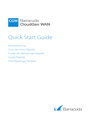Barracuda CloudGen WAN Quick start Guide | Manualzz