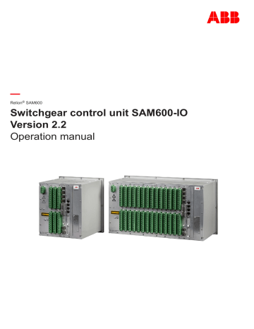 ABB Relion SAM600-IO Operation Manual | Manualzz