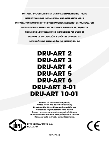 Dru DRU-ART 6 Installationsvorschrift Und Gebrauchsanweisung | Manualzz