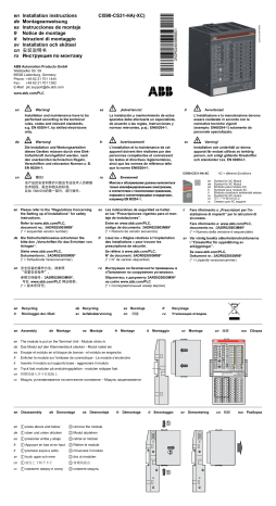 ABB CI590-CS31-HA-XC Montageanweisung | Manualzz