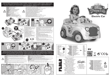 Famosa FEBER Disney Princess Electric Car Manual | Manualzz
