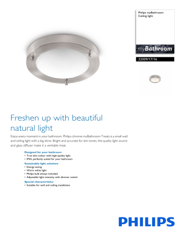Philips Ceiling light 32009/17/16 Ceiling Lighting Leaflet | Manualzz