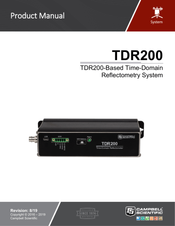 Campbell TDR200 Product Manual | Manualzz