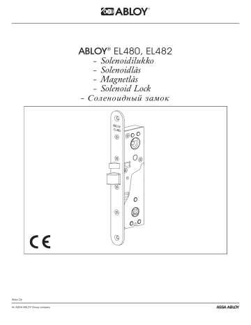 Abloy EL480, EL482 Manual | Manualzz