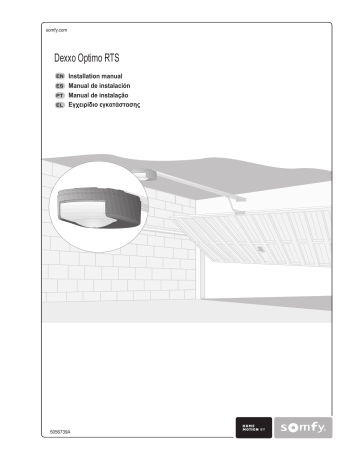 Somfy Dexxo Optimo RTS Installation manual | Manualzz