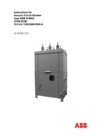 ABB R-MAG Series Instructions Manual | Manualzz