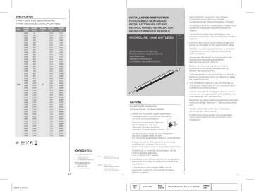 FormaLighting MICROLINE 10x6 DOTLESS installation Guide | Manualzz
