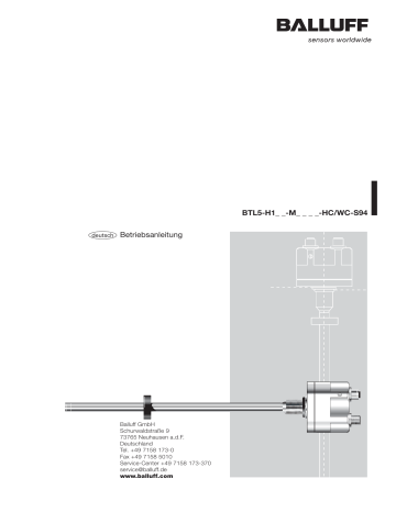 Balluff BTL5-H1 M Series User Manual | Manualzz