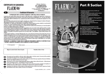FLAEM NUOVA Port A Suction Instructions For Use Manual | Manualzz