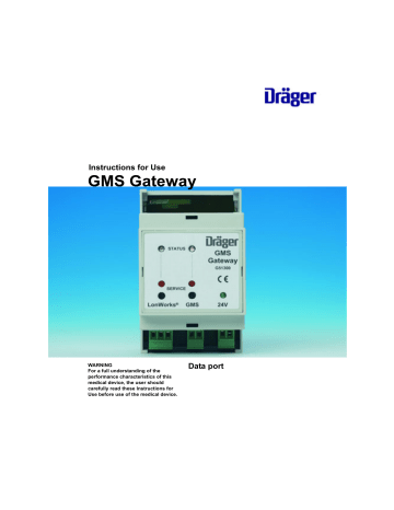 Dräger GMS Instructions For Use Manual | Manualzz