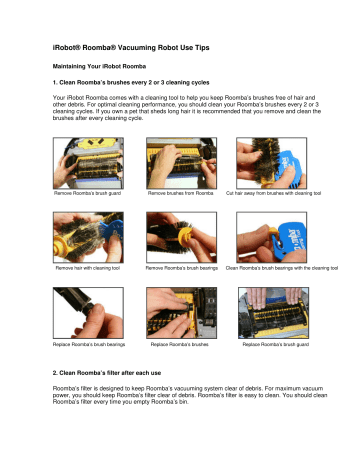 iRobot Roomba Vacuuming Robot User Manual | Manualzz