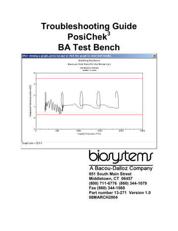 Bacou-Dalloz Biosystems PosiChek3 Troubleshooting Manual | Manualzz