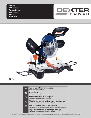 Dexter Power 3901105953 Translation From Original Manual | Manualzz