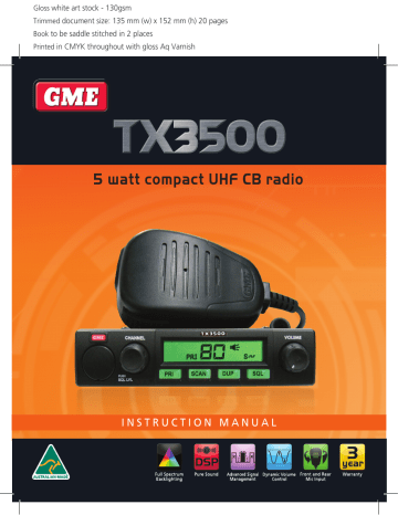 GME TX3500 Instruction Manual | Manualzz