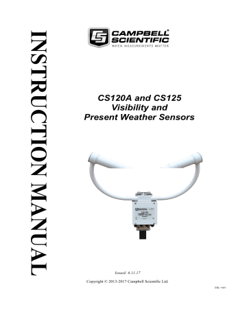 Campbell CS120A, CS125 Instruction Manual | Manualzz
