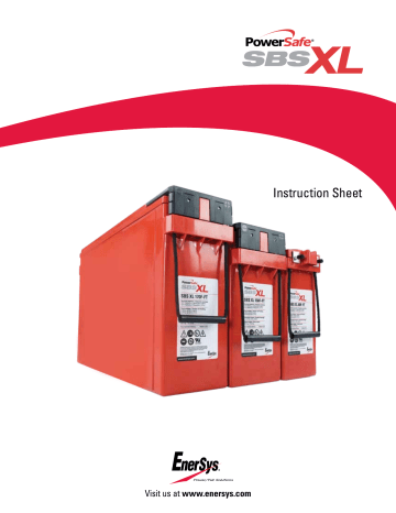 EnerSys PowerSafe SBS XL Instruction Sheet | Manualzz