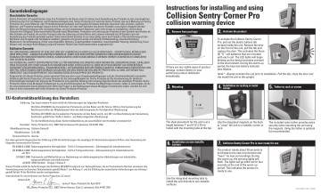 Collision Sentry Corner Pro Instructions For Installing And Using ...