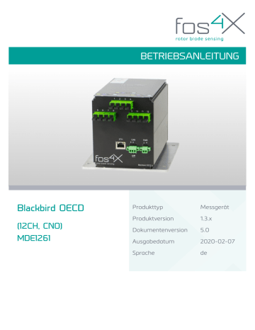 fos4X Blackbird OECD Betriebsanleitung | Manualzz