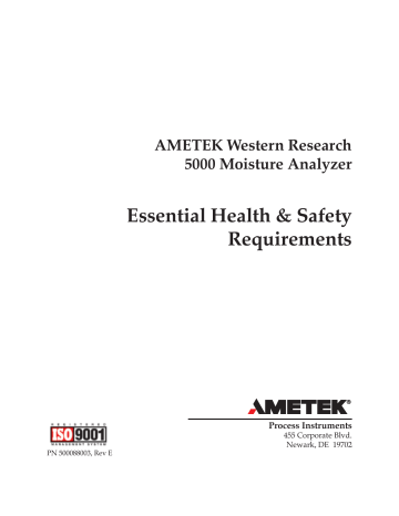 Ametek 5000 Manual | Manualzz