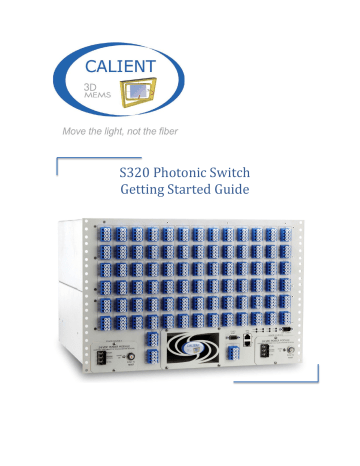 CALIENT S320 Getting Started Manual | Manualzz