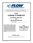 NUFLO EZ-IN Series Turbine Flowmeter Installation Manual | Manualzz