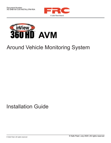 FRC InView 360 HD AVM Installation guide | Manualzz