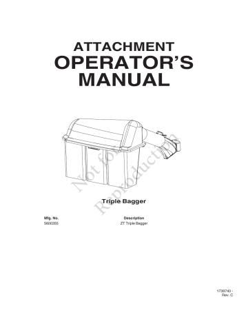 Front Weight Carrier Installation. Simplicity 5600355 ZT TRIPLE BAGGER ...