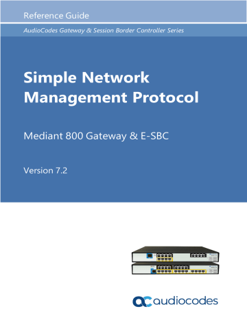AudioCodes Mediant 800 Reference Manual | Manualzz