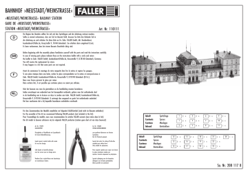 Faller 110111 Assembly Instructions Manual | Manualzz