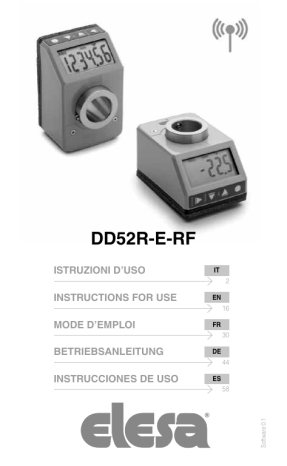 Elesa DD52R-E-RF Mode d'emploi | Manualzz