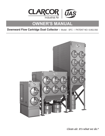 CLARCOR UAS SFC Series Owner's Manual | Manualzz