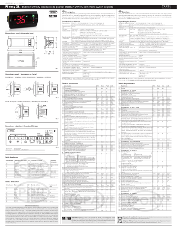 Carel PJ easy XL Bedienungsanleitung | Manualzz