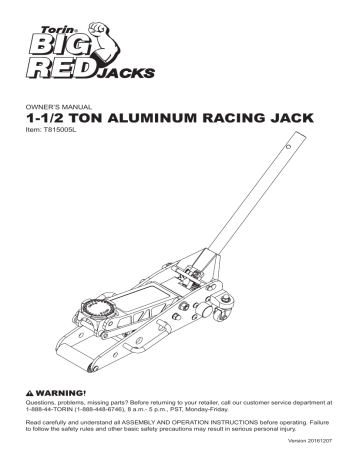 Torin BIG RED T815005L Manual De Instrucciones | Manualzz