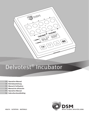 DSM Delvotest Minis Operation Manual | Manualzz