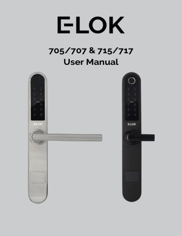 E-LOK 7 Series, 705, 707 User Manual | Manualzz