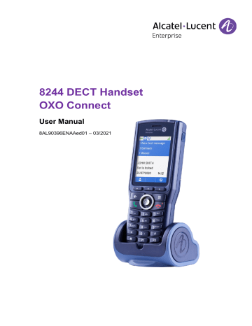 Alcatel-Lucent 8234, 8244 DECT Handset, 8254 User Manual | Manualzz